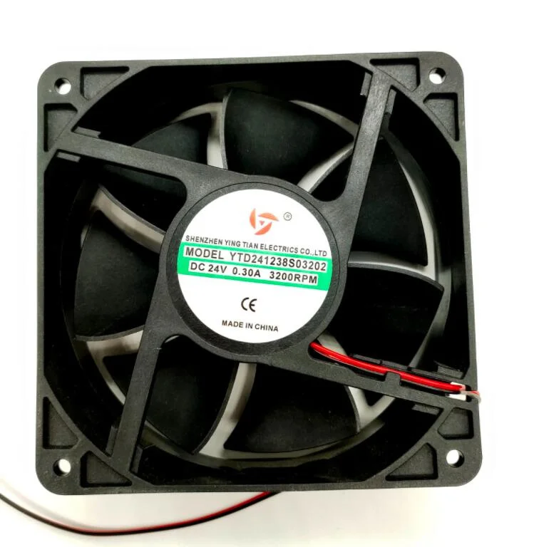 Original YTD241238S03202 cooling fan 12cm DC24V 0.30A 3200RPM two-wire ...