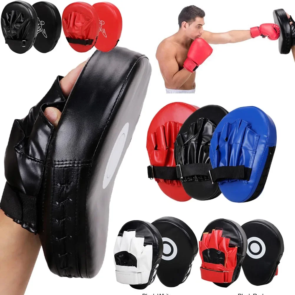 Kick-Boxing-Gloves-Pad-PU-Leather-Punch-Target-Bag-for-Adults-Kids-MMA ...