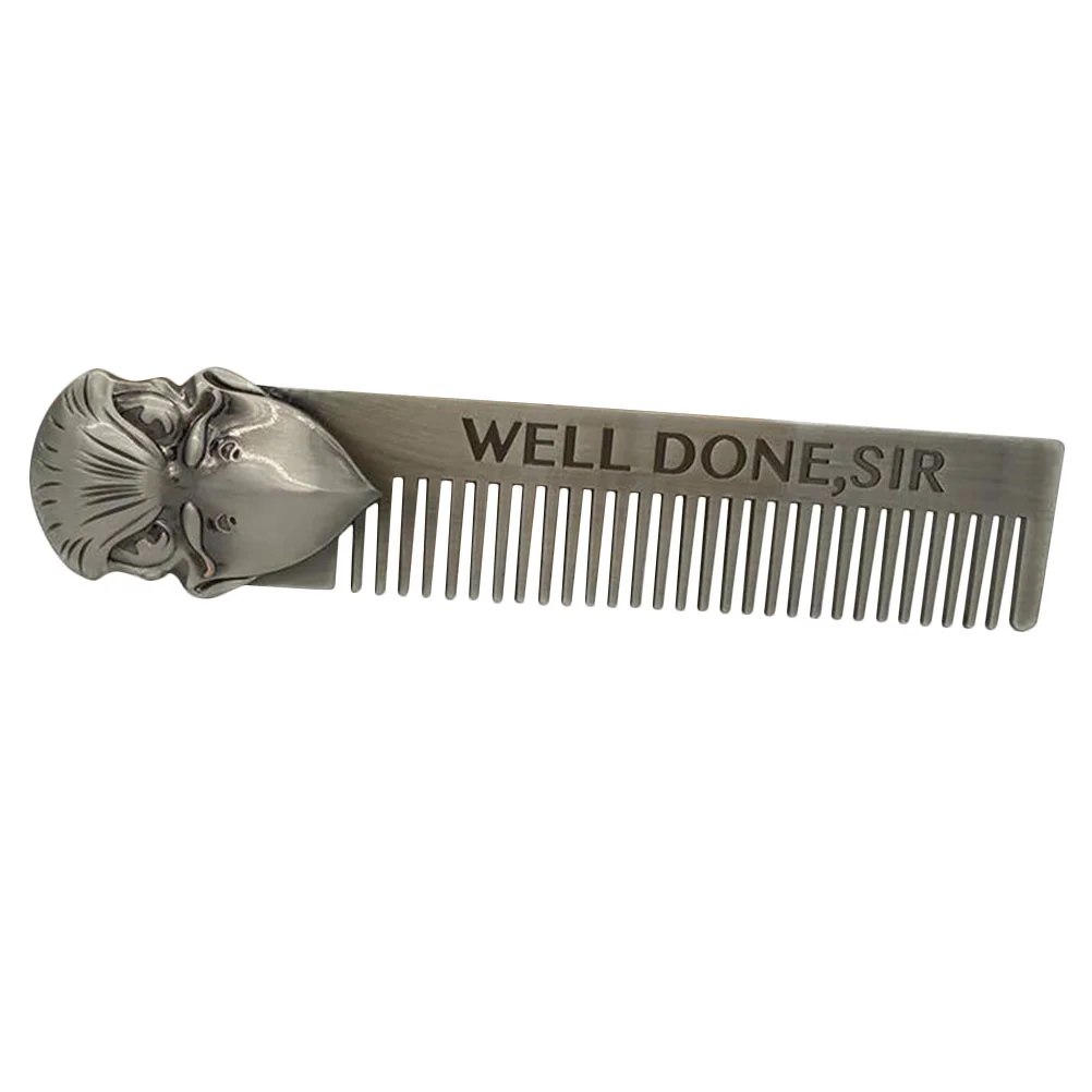 Beard-Styling-Comb-Dandruff-for-Scalp-Tool-Metal-Stainless-Steel-Fine ...