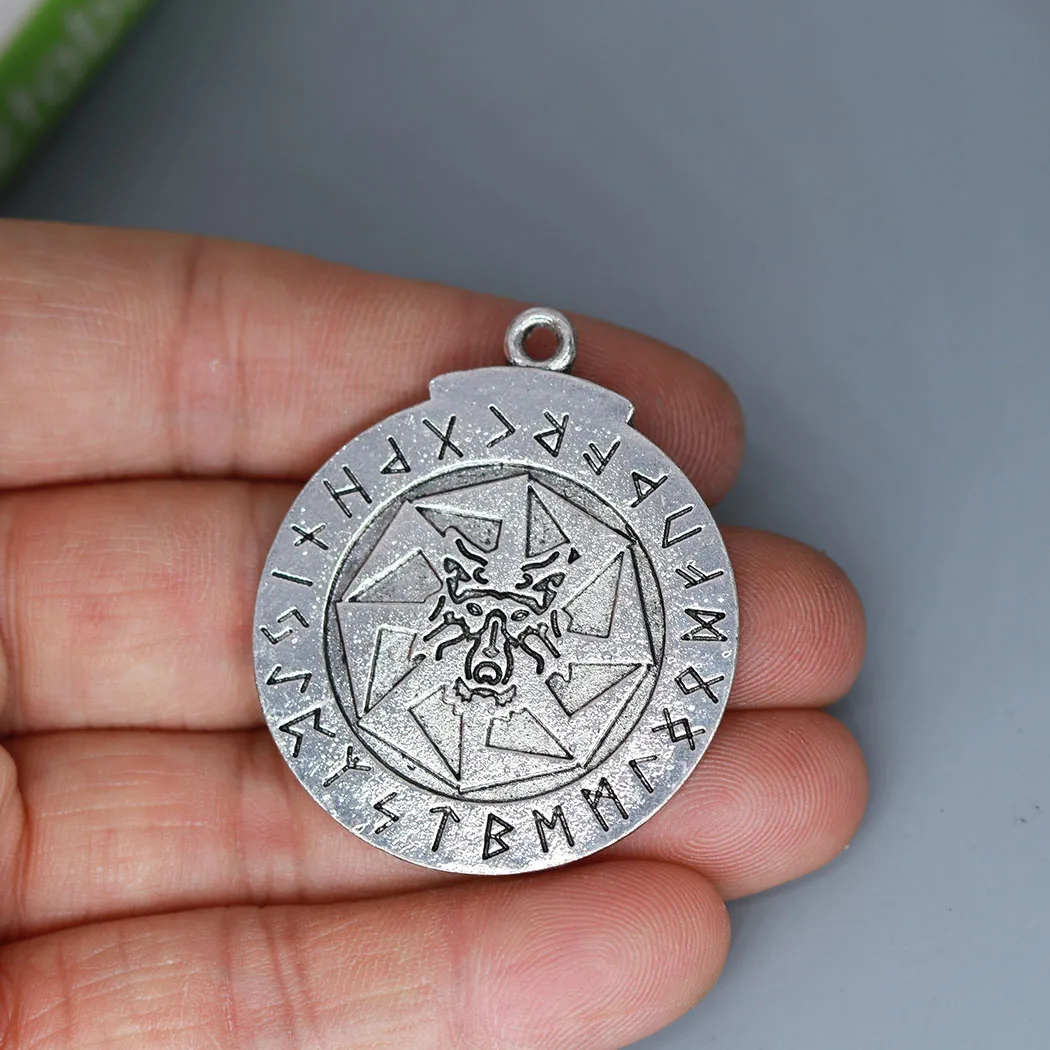 3Pcs-lot-Viking-Kolovrat-Rune-Wolf-Charm-Pendant-For-DIY-Necklace ...