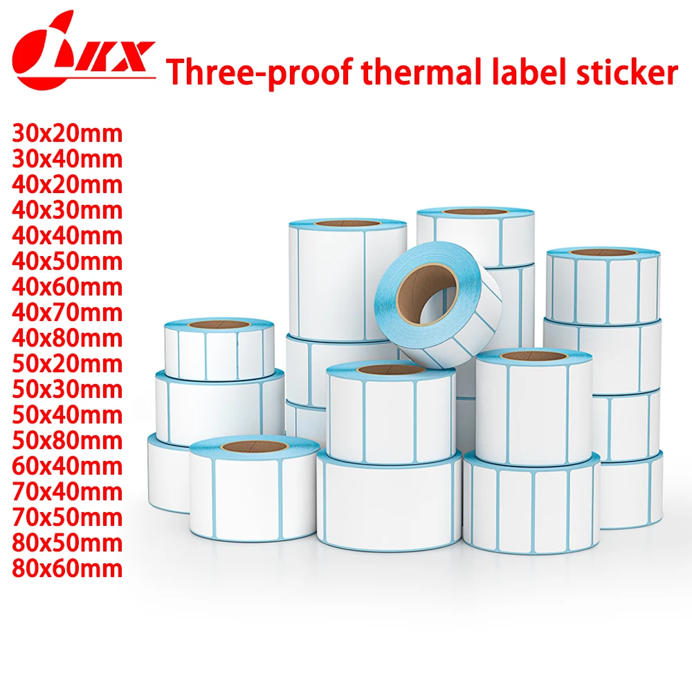 Direct-Thermal-Removable-Blank-Labels-Rectangle-Self-Adhesive-Writable ...
