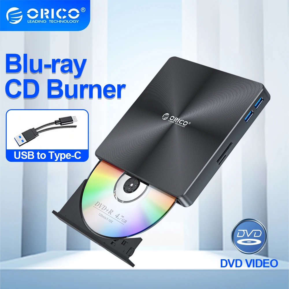 ORICO 100GB بلو راي المحمولة BD مشغل الأقراص المدمجة CD ROM لاعب CD ...