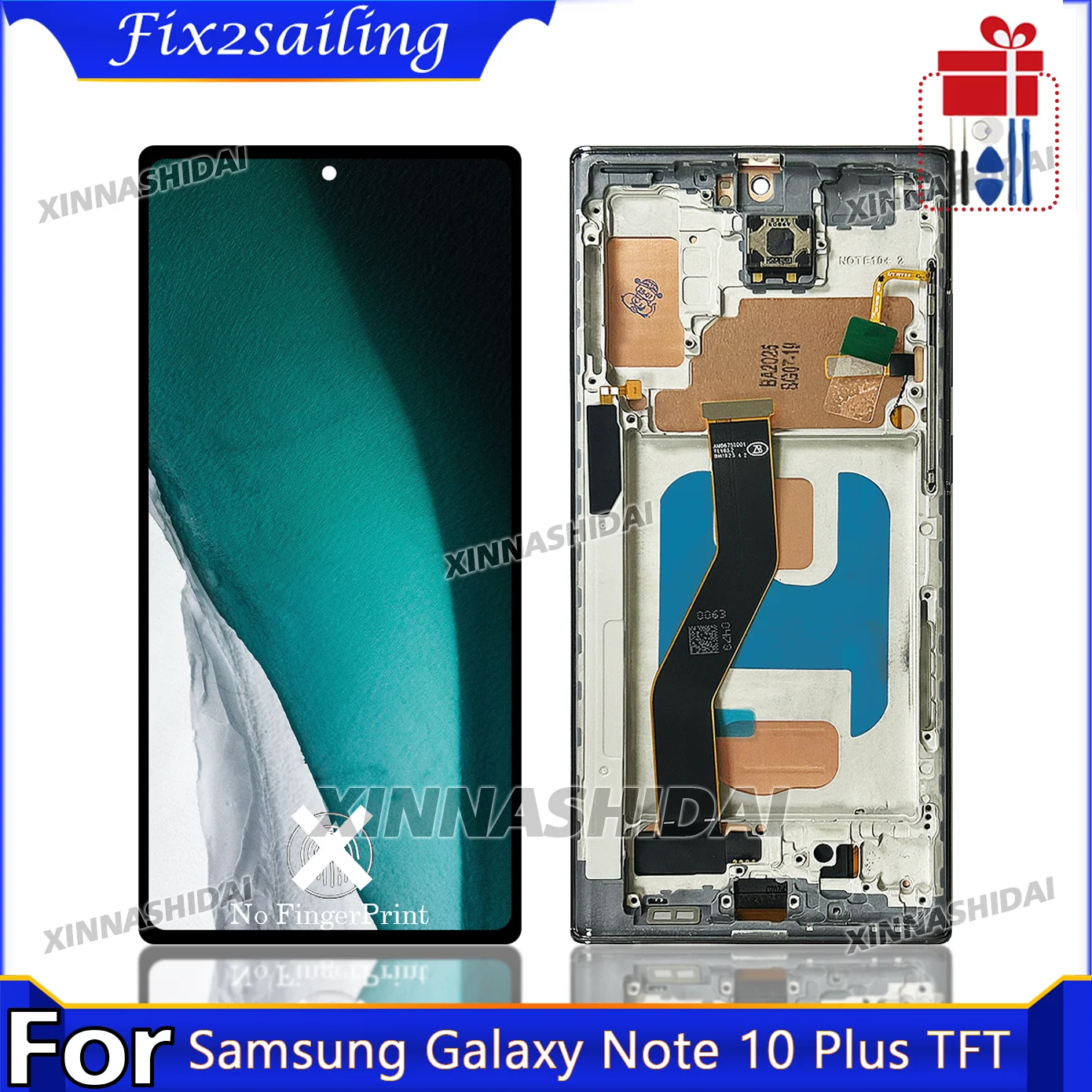 100% Tested TFT Note 10 Plus Screen For Samsung Note Plus Lcd Display ...