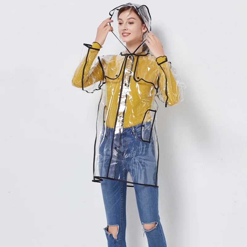 Clear Raincoat With Hood