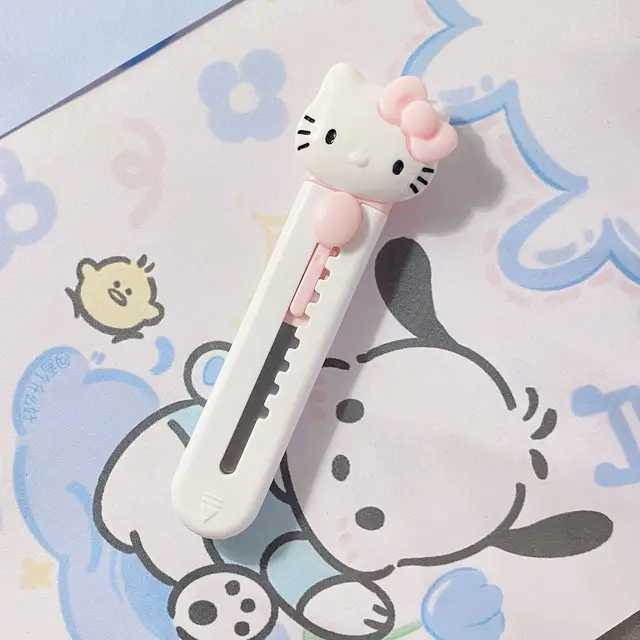 Kawaii Hello Kitty Art Knife Kuromi Sanrios Anime My Melody Cinnamoroll ...