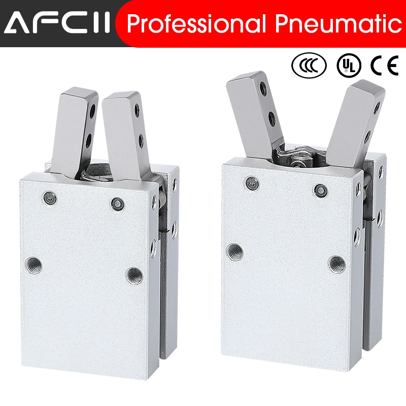 MHC2 10D 16D 20D 25D 32D Double Acting Pneumatic Gripper SMC Type Angular Style Aluminium Clamps ...