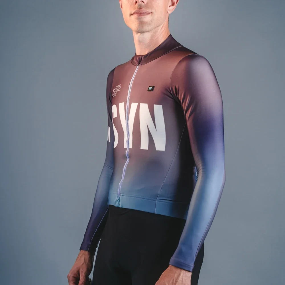 SYN Spring Summer Men's Race Team Long Sleeve Bicycle Suit Cycling ...