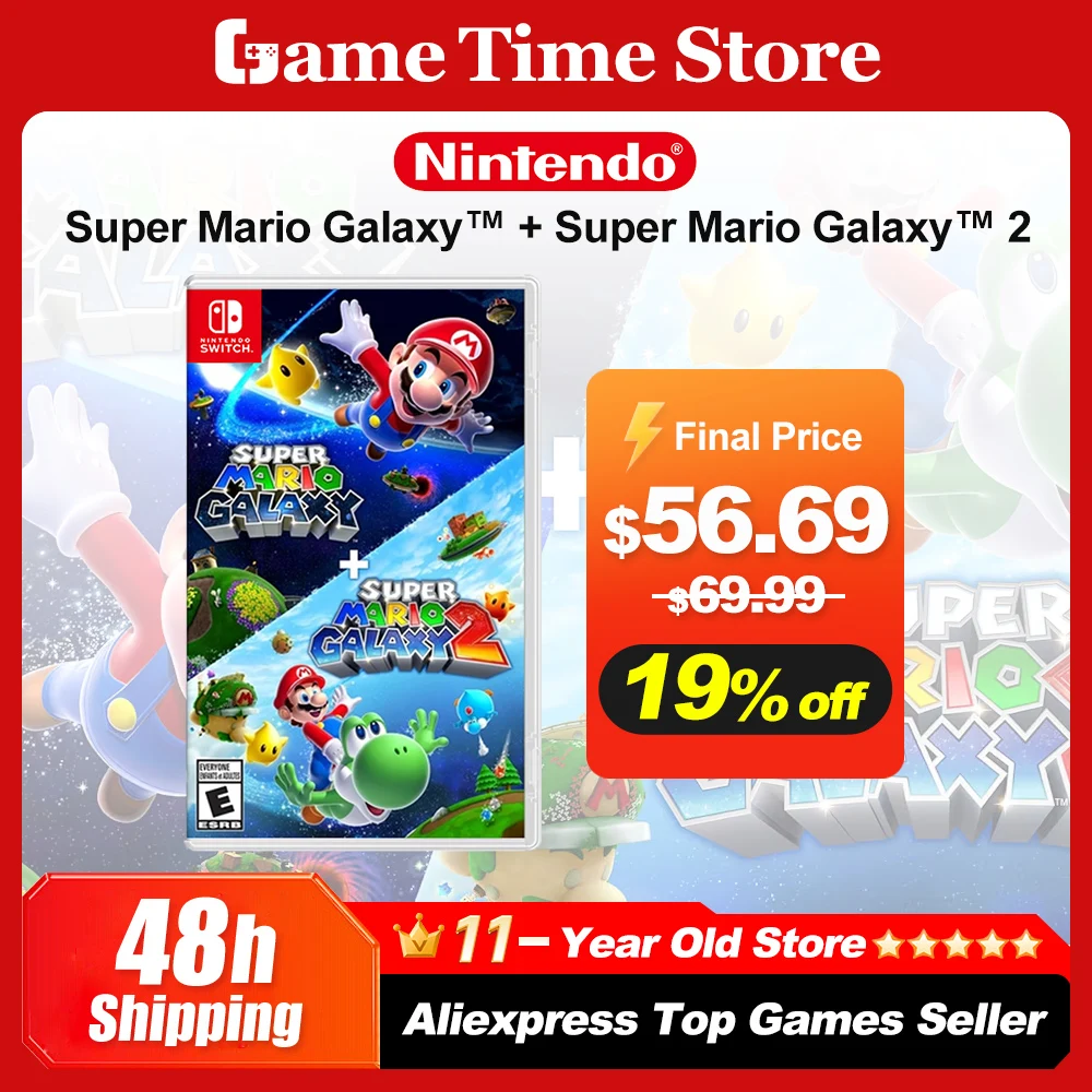 Super Mario Galaxy+ Super Mario Galaxy2 Nintendo Switch Game Deals 100% ...
