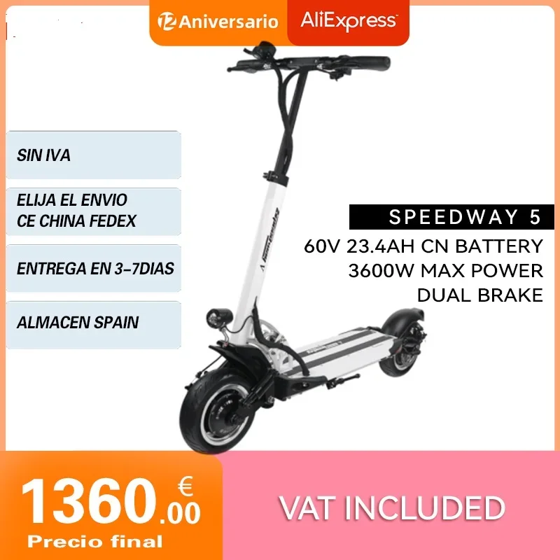 SPEEDWAY-5-electric-scooter-23AH-with-Dual-Power-MAX-3600W-BLDC-DUAL ...