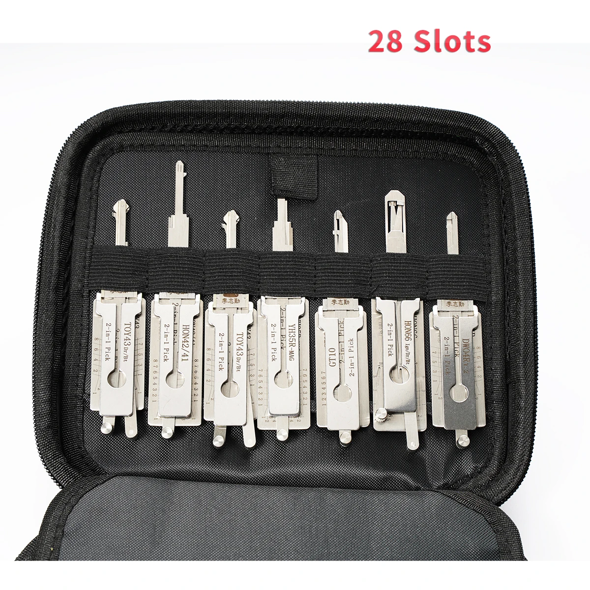 Quality 28pcs Lishi Tools Bag 2 In 1 Lock Pick Carry Bag Case Key Tools ...