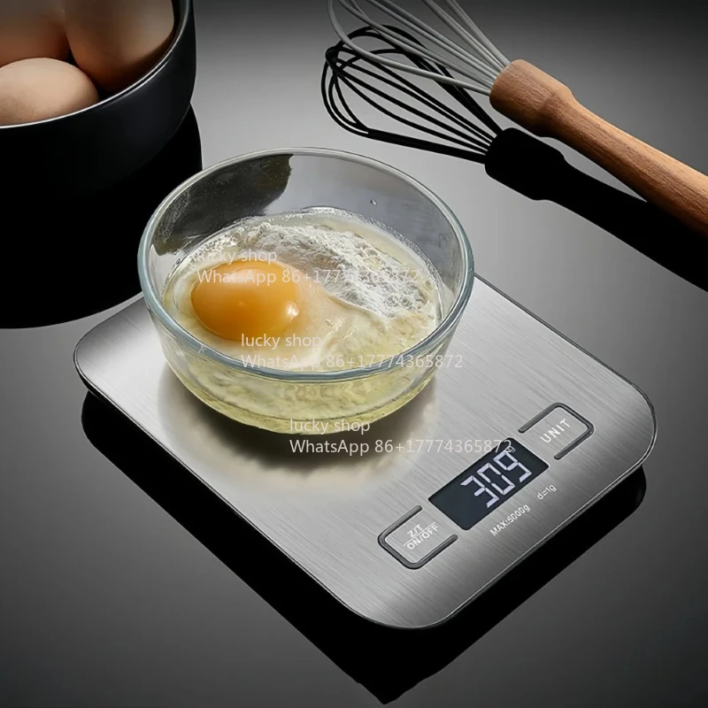 High-precision Kitchen Scale Digital Electronic Scale Display Stainless ...