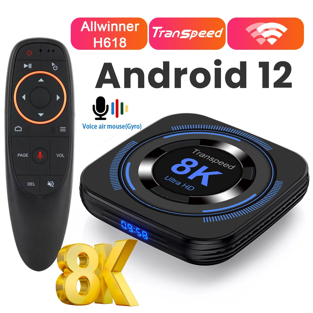 Transpeed Allwinner H618 Android 12 Tv Box Dual Wifi 32g64g Quad Core Cortex A53 Support 8k ...