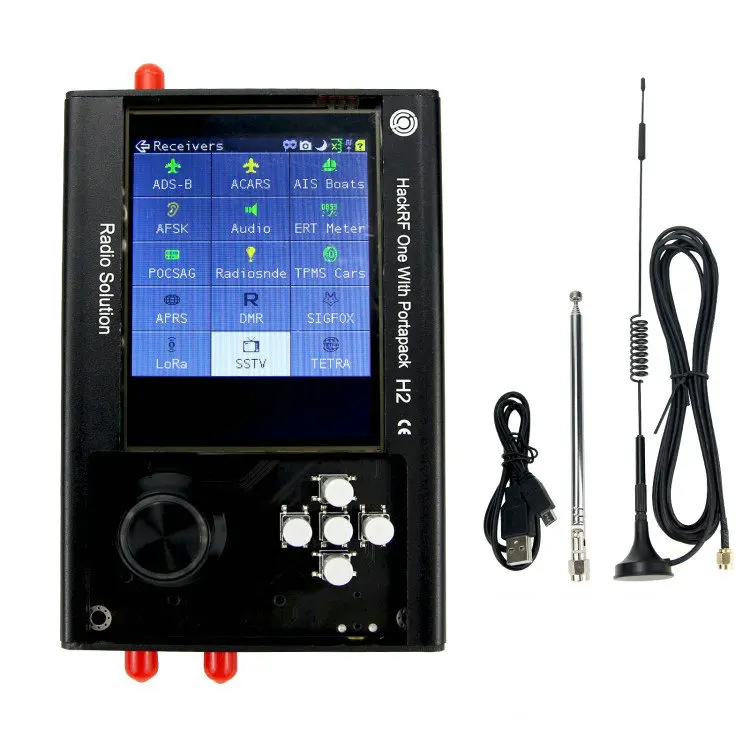 1mhz 6ghz montado portapack h2 + hackrf + 2 antenas dos pces + cabo de ...