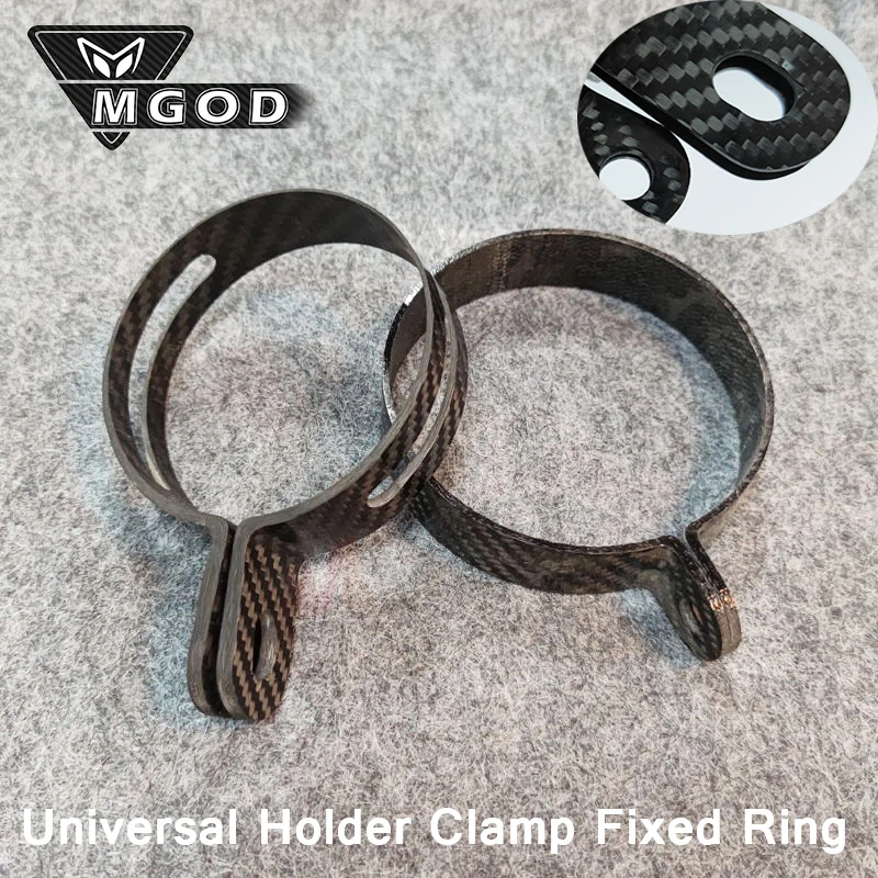 Motorcycle-Exhaust-Muffler-Escape-Clamp-Carbon-Fiber-Hanger-Mount ...
