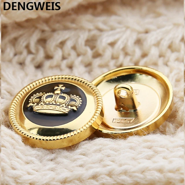 10pcs European Style Crown Design Vintage Clothing Buttons Diameter ...