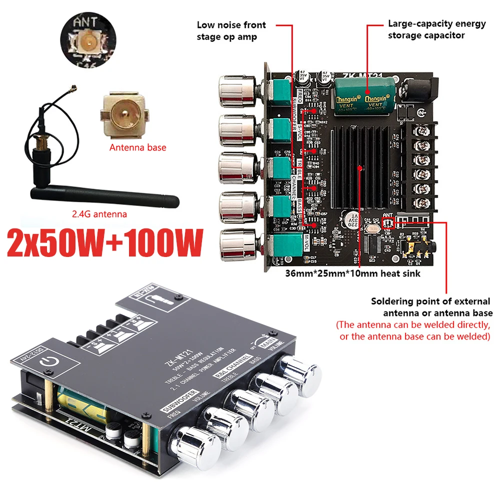 ZK-HT21-Digital-Amplifier-Module-ZK-MT21-50Wx2-100W-Digital-Subwoofer ...