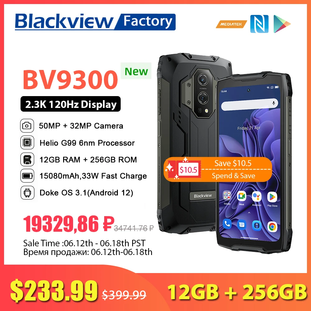BLACKVIEW-BV9300-15080mAh-Smartphone-robusto-12GB-256GB-Ecr-de-6-7 ...