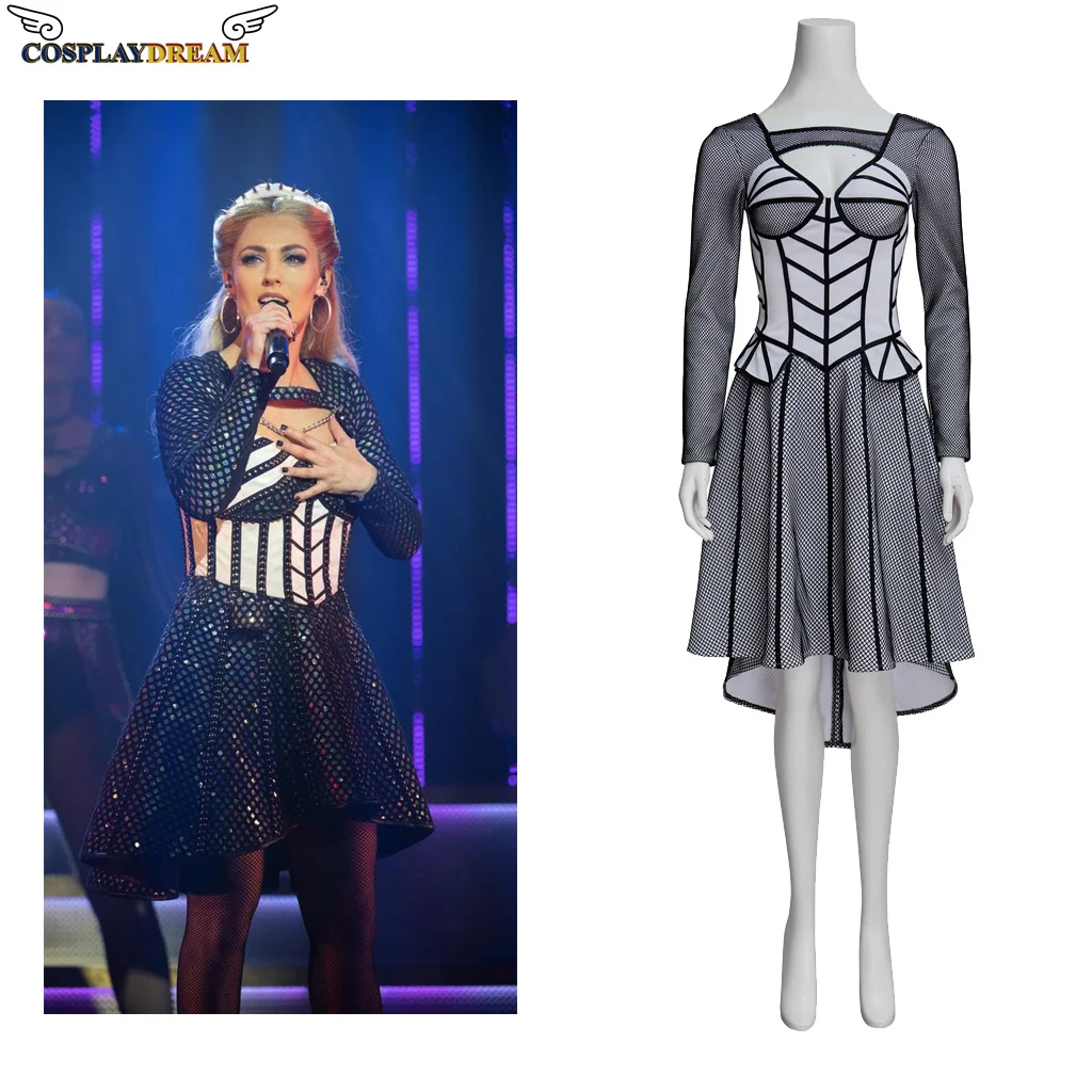 Six The Musical Jane Seymour Cosplay Costume Dress Black And White ...