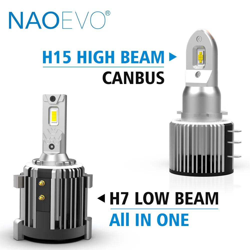 NAOEVO-22000lm-H7-H15-Led-Headlights-High-Low-Beam-Canbus-NO-Error-72W ...