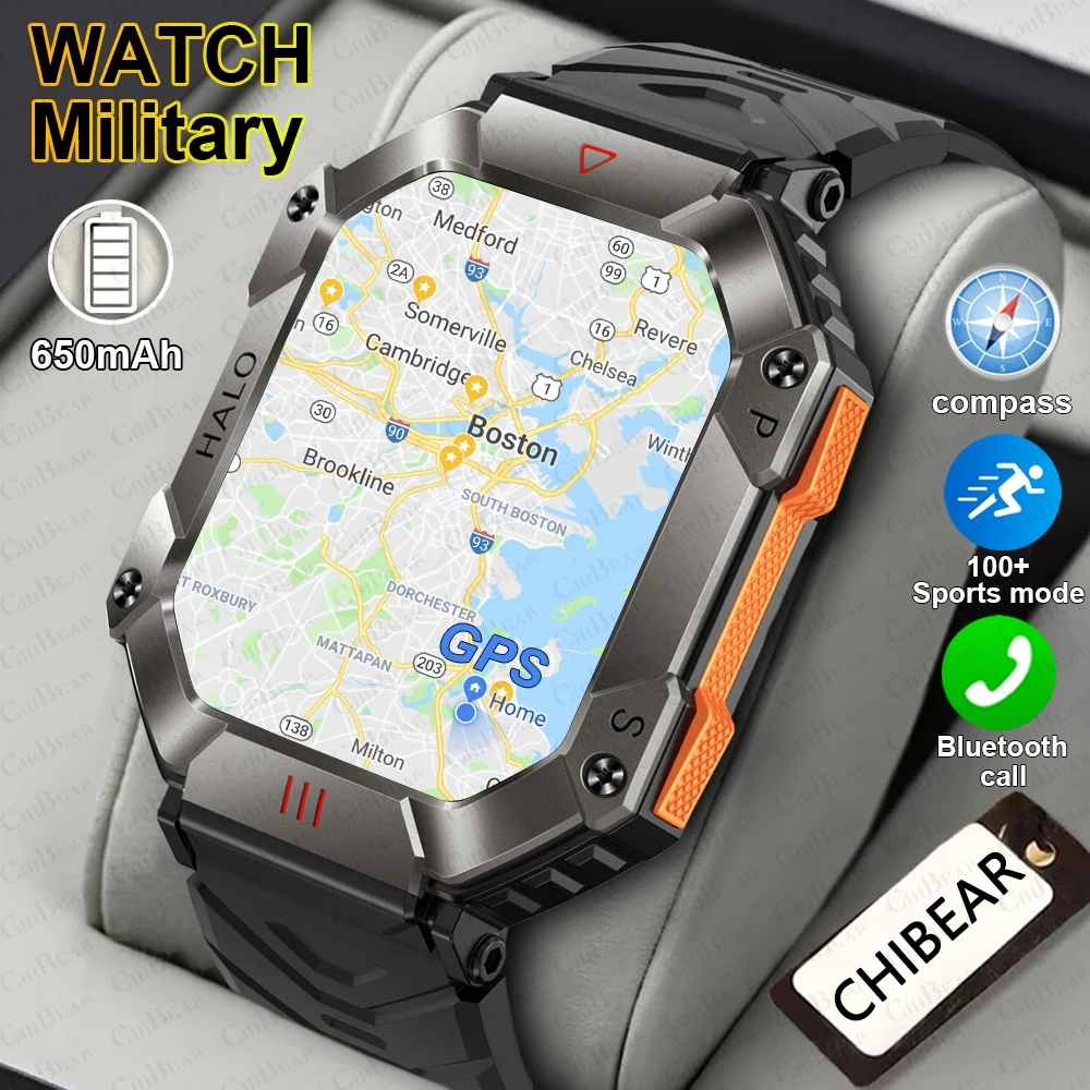 2024-New-Outdoor-Compass-Smartwatch-Men-650mAh-Large-Battery-IP68 ...