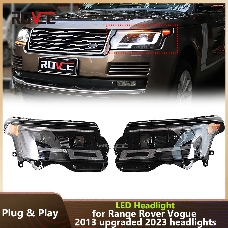 ROVCE-LED-Headlight-Lamp-Assembly-For-Land-Rover-Range-Rover-Vogue-L405 ...