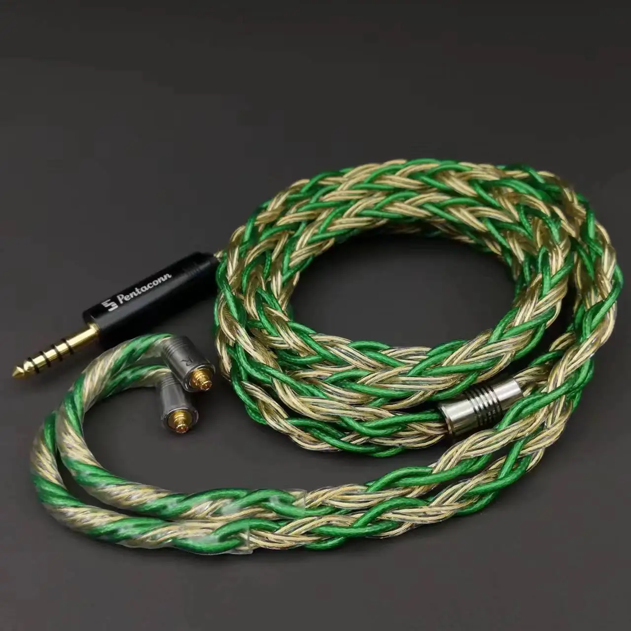 Hiclass-custom-MMCX-cable-made-8-core-24K-Gold-wire-single-crystal ...