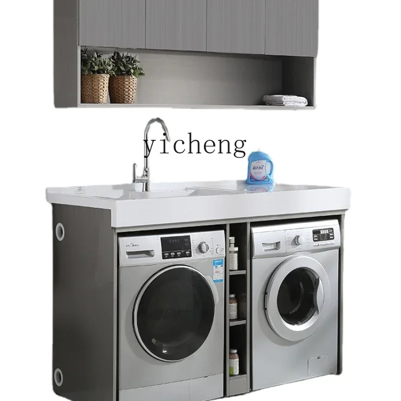 XL-Washer-Dryer-Assembled-Cabinet-Stainless-Steel-Balcony-Dual-Holder ...