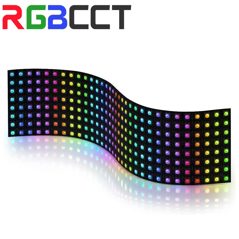 WS2812B RGB Flexible Pixel Led Module Panel 8x8/16x16/8x32 Matrix ...