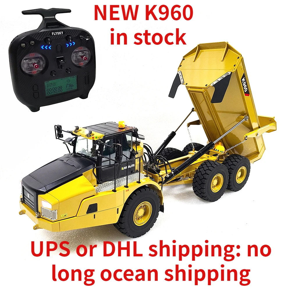 New K960 1/18 RC Hydraulic Articulated Dump Truck with Light Group ...