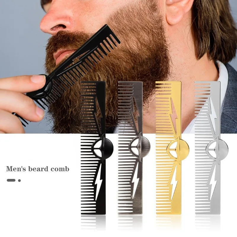 Men-s-Beard-Comb-Back-Head-Pattern-Design-Beard-Comb-Oil-Head-Beard ...