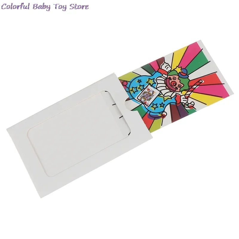 Changing-Clown-Color-Card-Magic-Tricks-Toys-for-Children-Close-Up-Stage ...