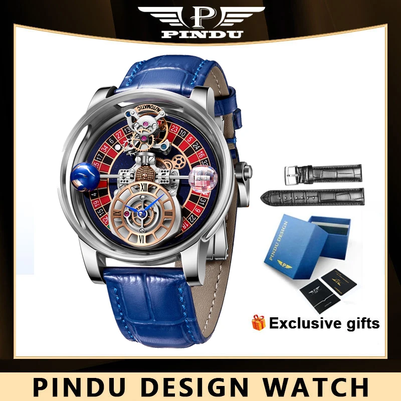 PINDU-Designs-Las-Vegas-Celestial-Series-Roulette-Creative-Watch-Quartz ...