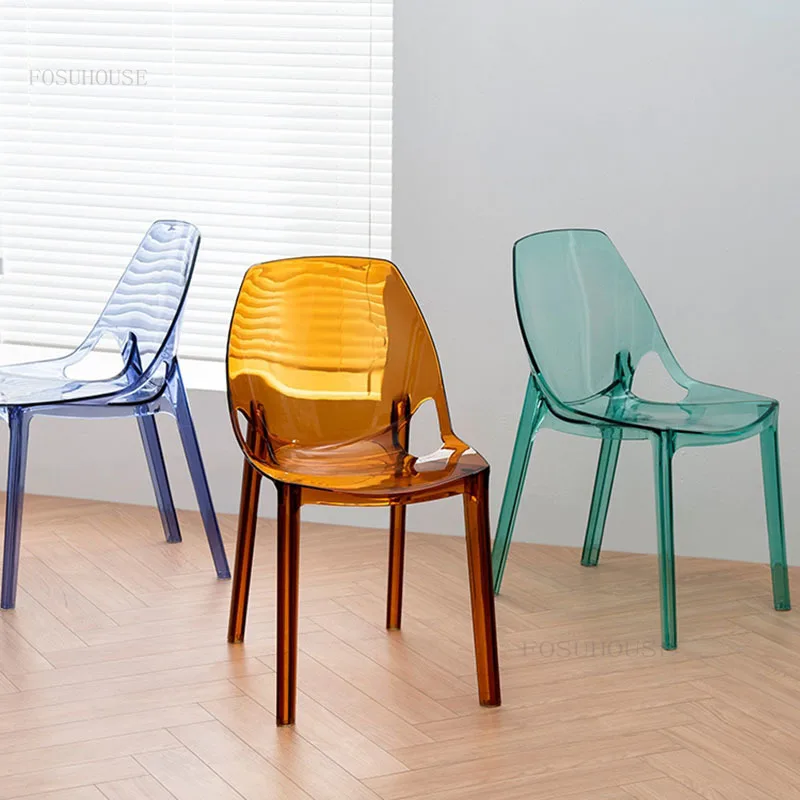 Nordic-Transparent-Dining-Chairs-Minimalist-Modern-Back-Plastic-Dining ...