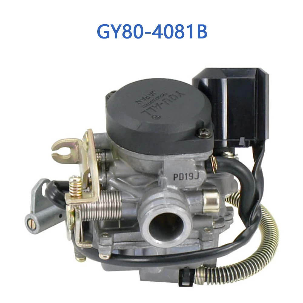GY80-4081B-GY6-80cc-YOU-ALL-Carburetor-Assy-PD19-w-Accelerator-For-GY6 ...