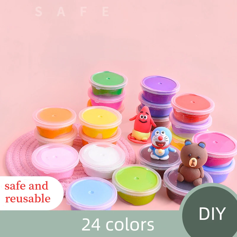 24-Colors-Air-Dry-Clay-DIY-Craft-Model-Clay-Plasticine-for-Children ...