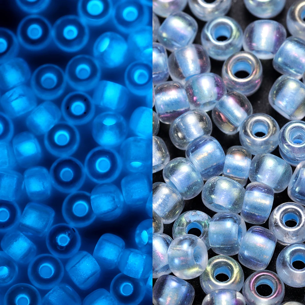 600pcs-3mm-Luminous-Beads-AB-Color-Glow-In-The-Dark-Glass-Seed-Beads ...