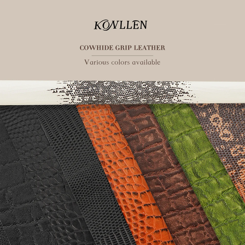 Konllen Leather Grip Wrap Cowhide Waterproof Non-slip Lizard Skin 325 ...