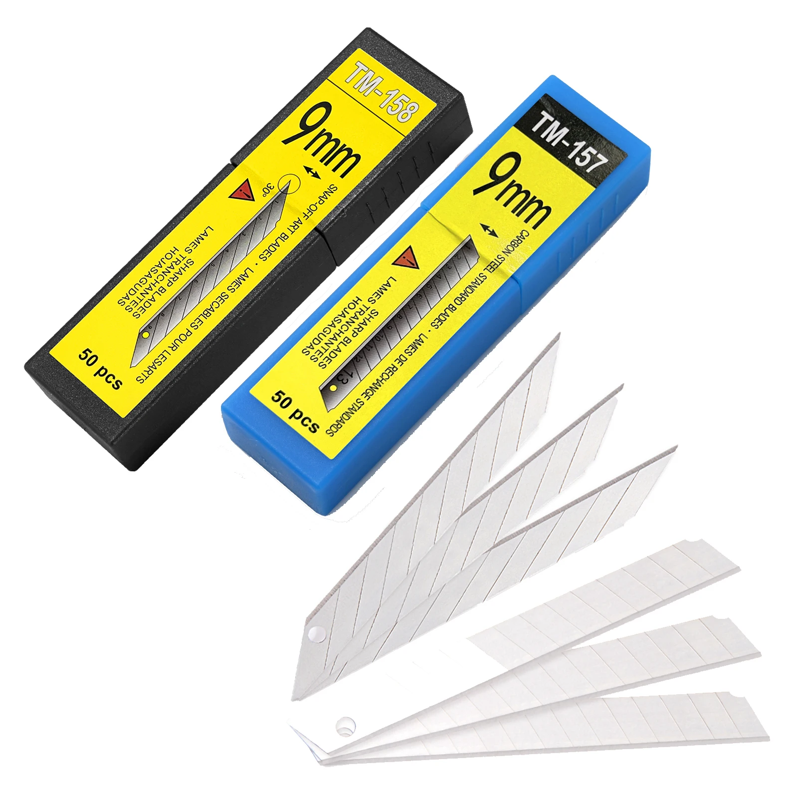 Ehdis 50pcs Carbon Steel Snap Off Knife Blade Car Stickers Decal Cutter ...