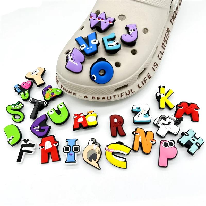 Jibbitz Crocs Letters | Charms Crocs Letters | Pvc Shoe Accessories ...