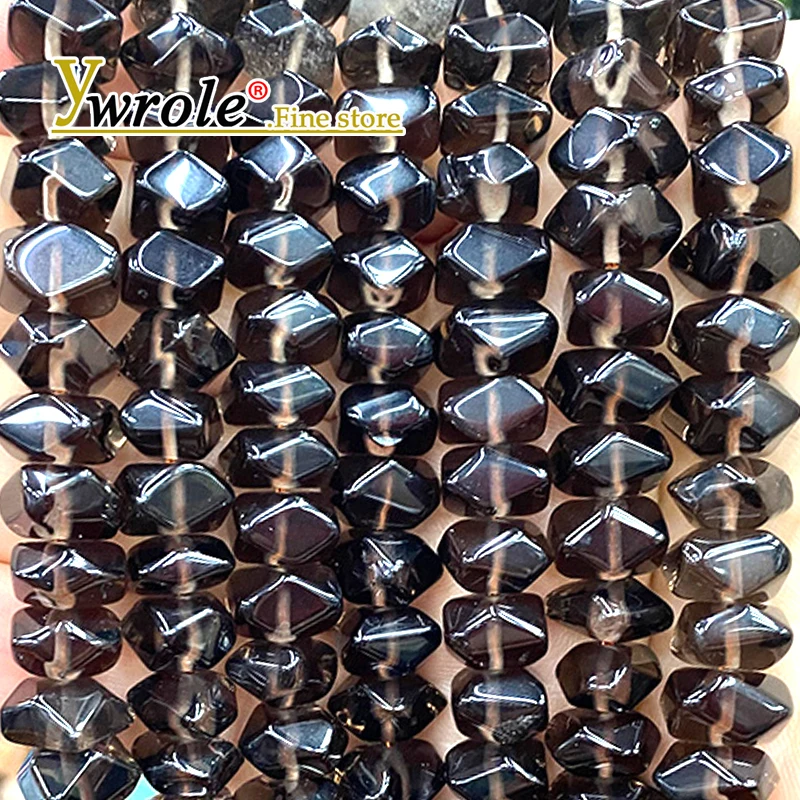 Gem Rough Processed Rondelle Smoky Quartz Natural Stone Loose Space ...