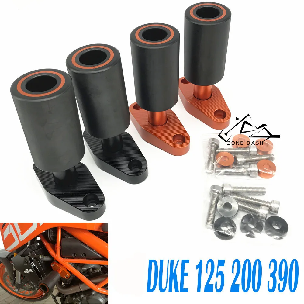 Motorcycle CNC Rod Anti drop Plastic Body Anti drop Frame Sliders Anti ...