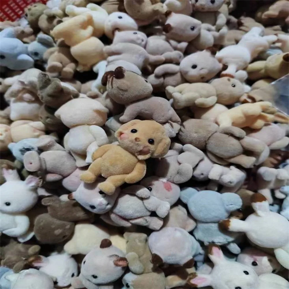 1-100pcs-Flocking-Animals-Doll-Lot-Figure-Partial-Defective-Bulk ...