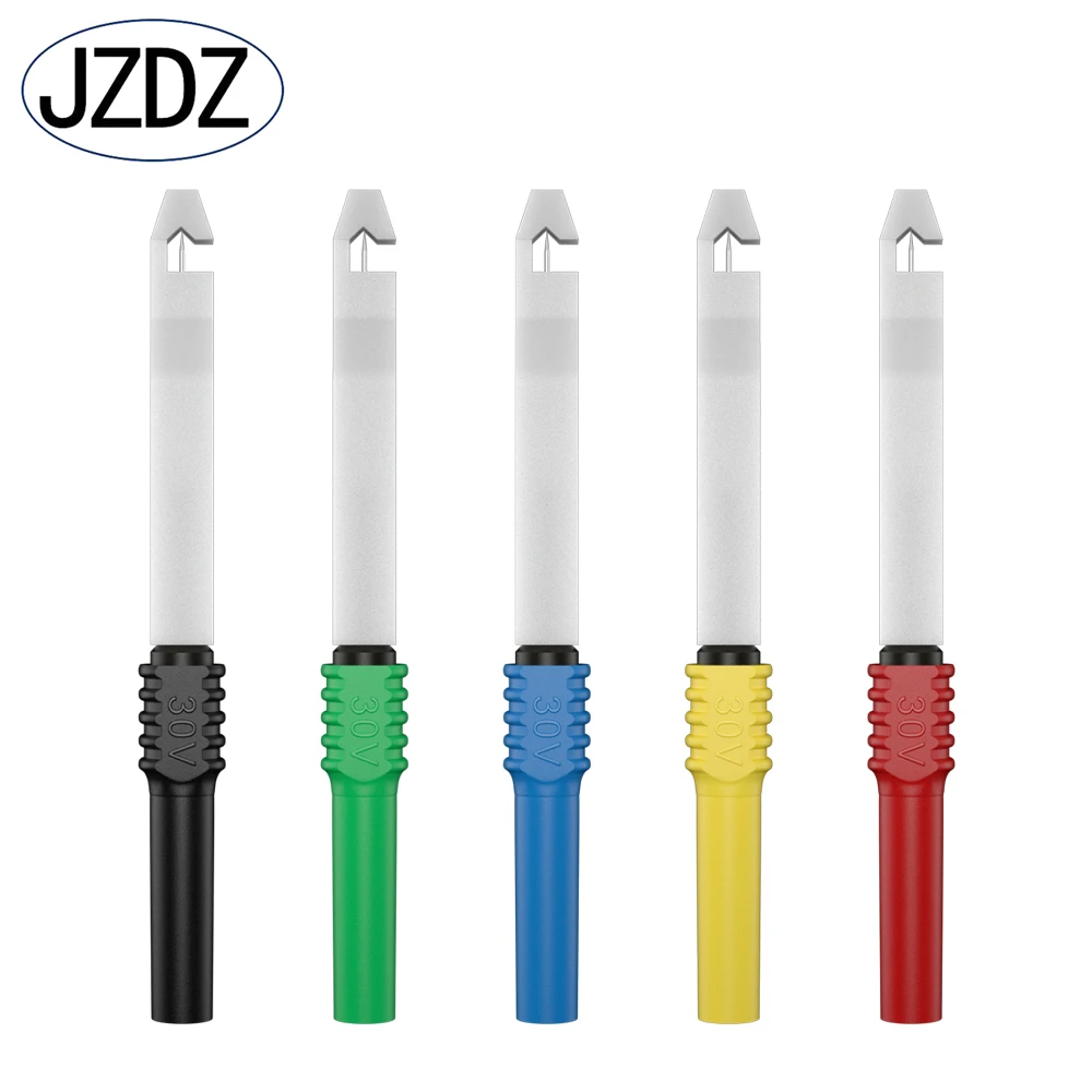 Jzdz 5pcs Full Insulation Safety Piercing Multimeter Probe 4mm Banana ...