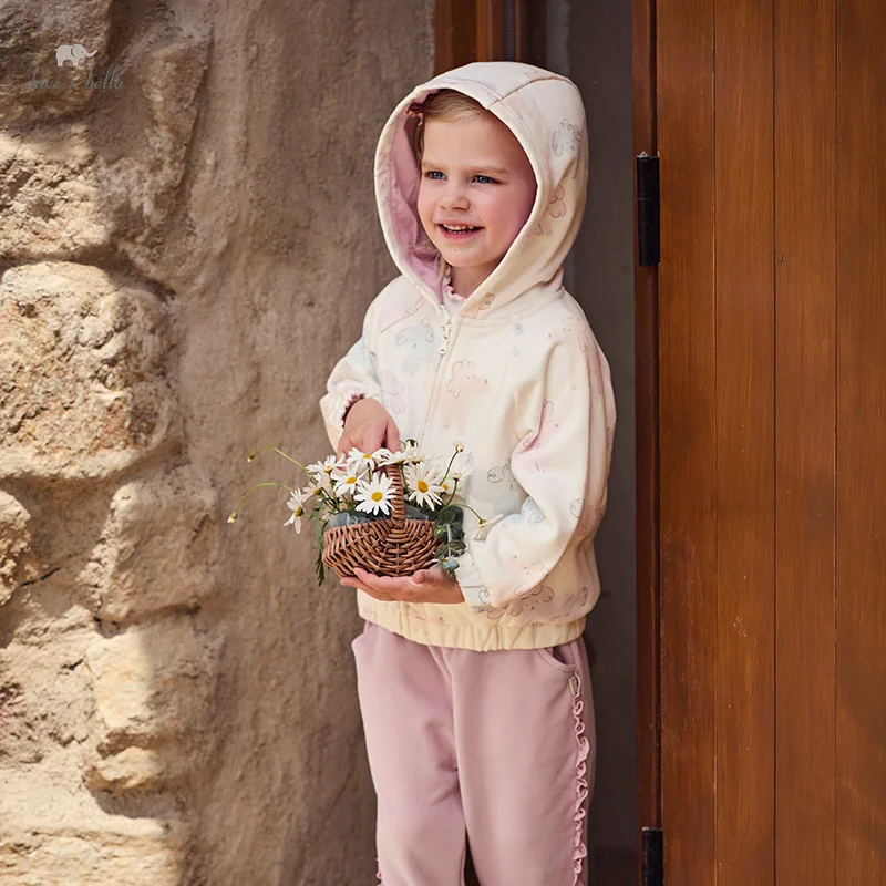 Dave-Bella-Children-s-Suit-2024-New-Autumn-Girl-s-Coat-and-Pants-Two ...