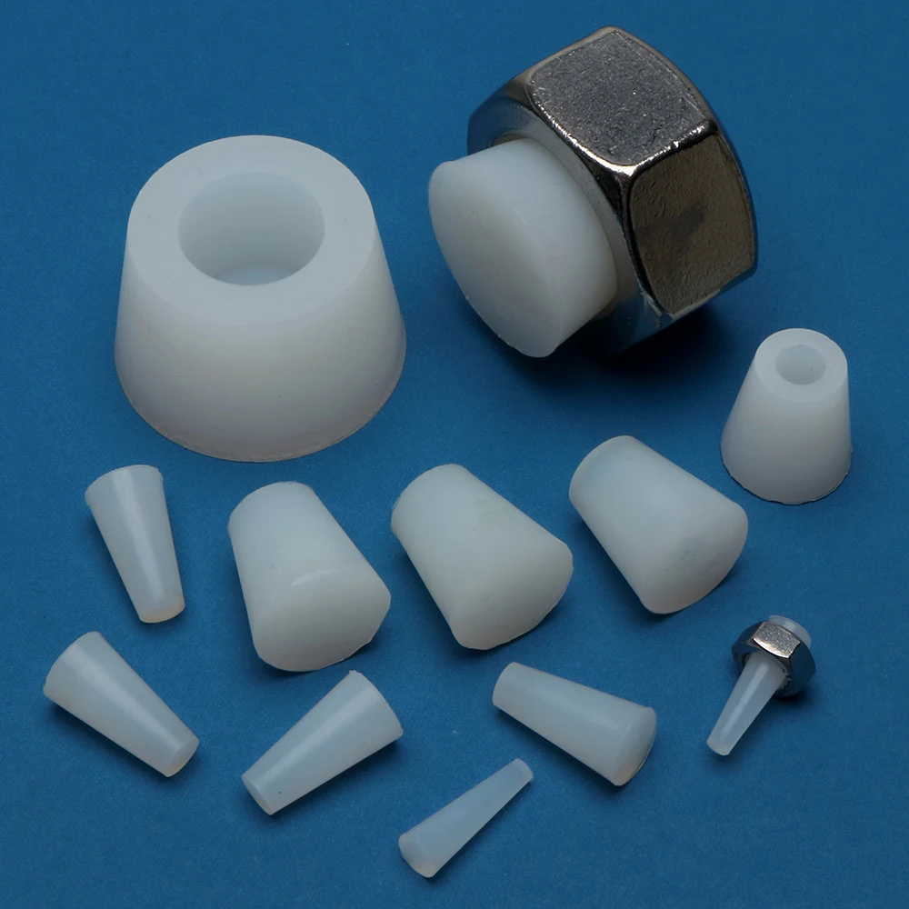 Silicone Conical Thermostability Softness Threaded Hole Plug Paint ...