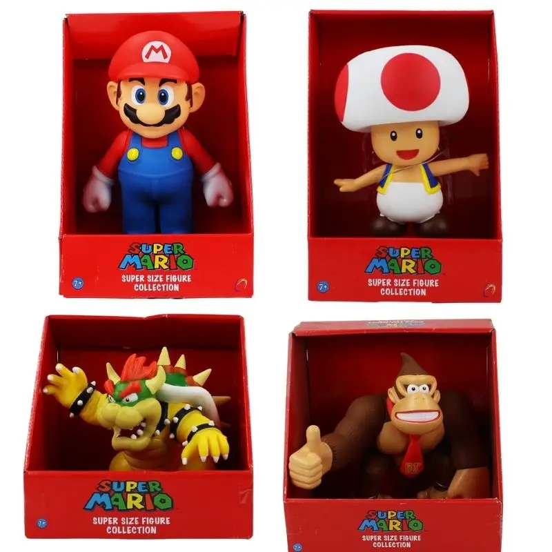 Super-Mario-Bros-Toys-Mario-Luigi-Yoshi-Peach-Bowser-Donkey-Kong-Anime ...