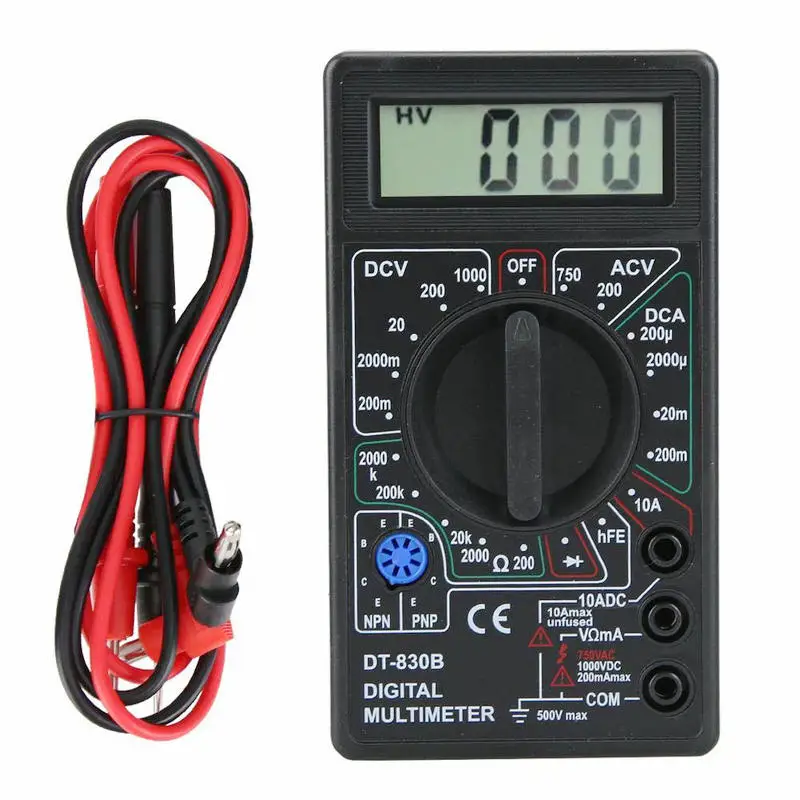 DT830B-AC-DC-LCD-Digital-Multimeter-750-1000V-Voltmeter-Ammeter-Ohm ...