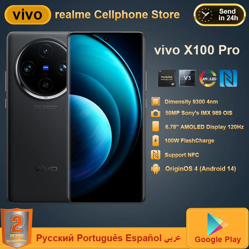 New-Original-VIVO-X100-Pro-5G-6-78-Inches-LTPO-AMOLED-Screen-Dimensity ...