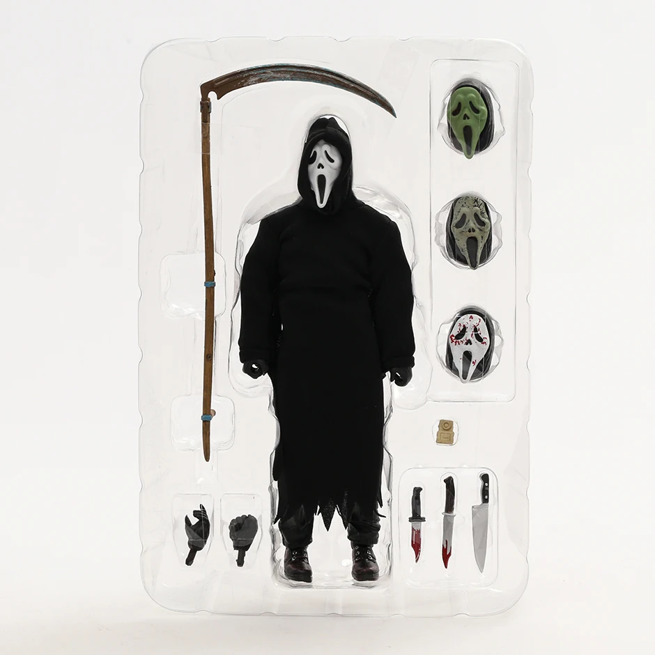 Figura de acción de PVC de NECA Scream, modelo coleccionable de juguete ...
