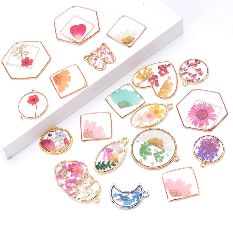 3Pcs-Pressed-Preserved-Fresh-Petal-Resin-Charms-Immortal-Dried-Daisy ...